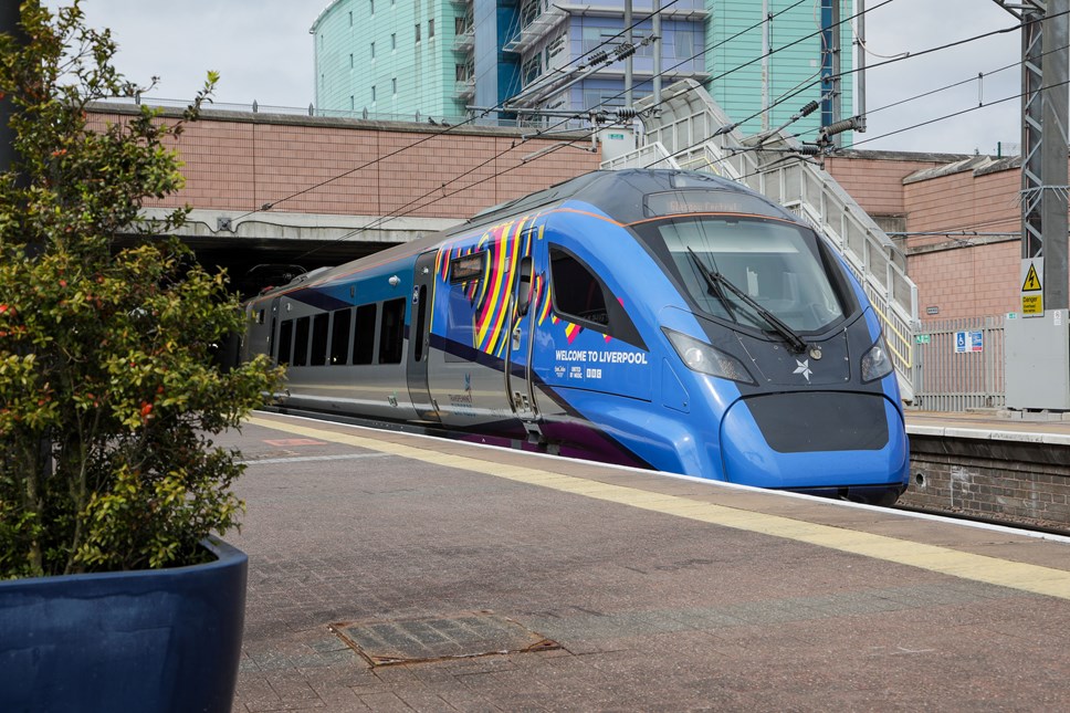 The TPE Nova train in Eurovision livery 2 | TransPennine Express News