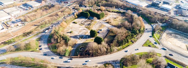 Armley Gyratory aerial pan 2022