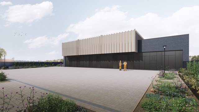 Euston Portal Headhouse design shown from inside headhouse compound in ...