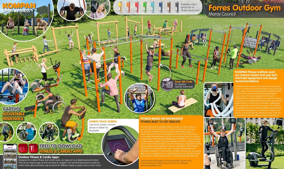 KOMPAN Forres Outdoor Gym - 3D Presentation Page 1 | Moray Council News