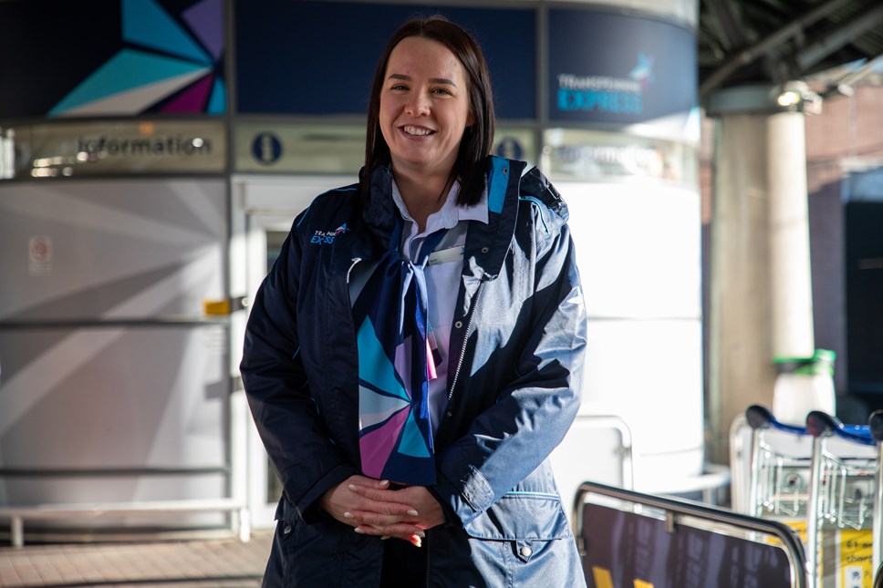 Kerri-Anne Scott, a TransPennine Express (TPE) conductor based in ...
