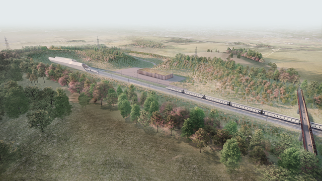 HS2 Chilterns Tunnel North Portal view looking south