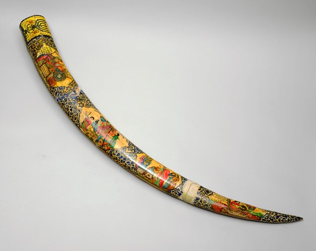 Object of the week- painted ivory tusk