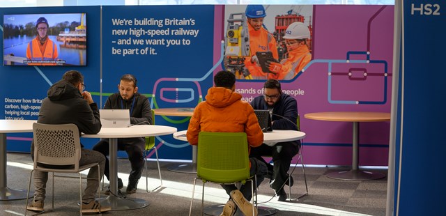 Inside one of the three new dedicated HS2 Recruitment Hubs designed to ...