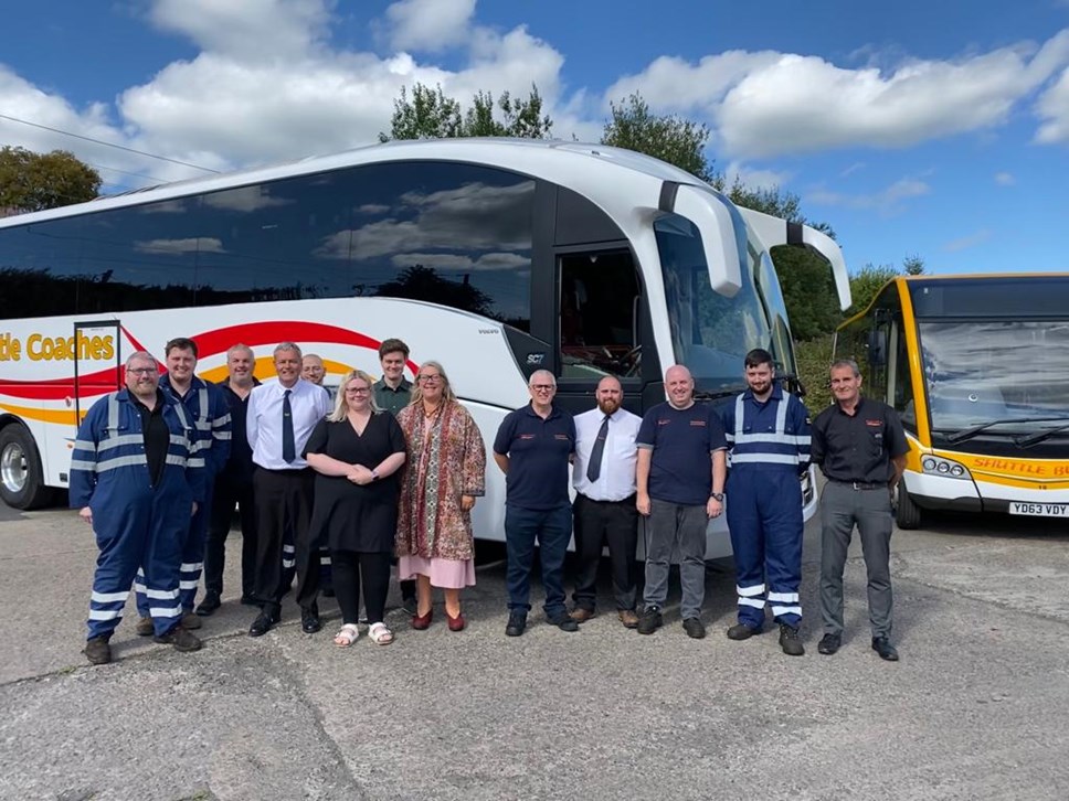Shuttle Buses full team photo | Scottish Enterprise Newsroom