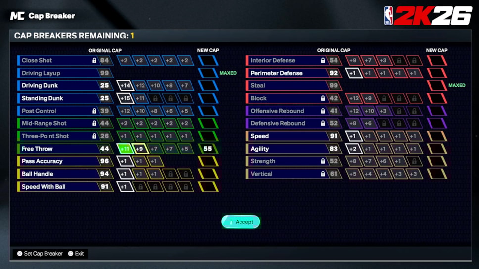 NBA 2K26 MyPLAYER Cap breakers | 2K Newsroom