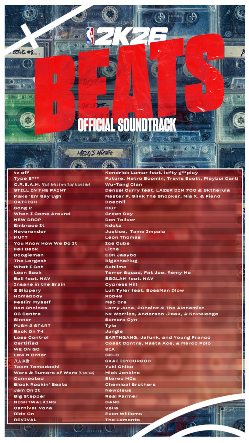 NBA 2K26 2K BEATS - Launch Soundtrack Vertical | 2K News