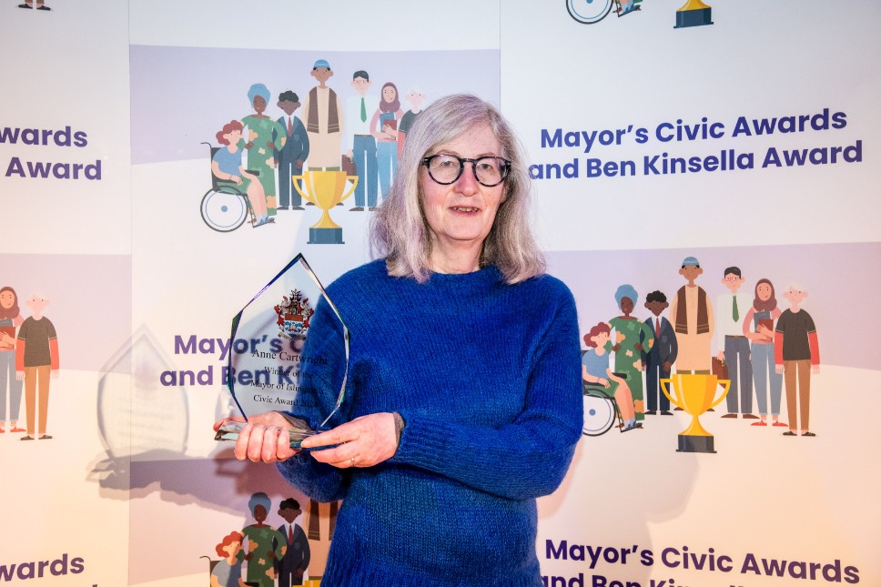 Mayor's Civic Awards 2024 - Anne Cartwright | Islington Council News