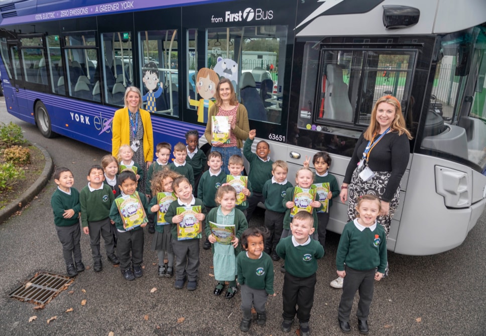 Group with bus 1 | First Bus UK News