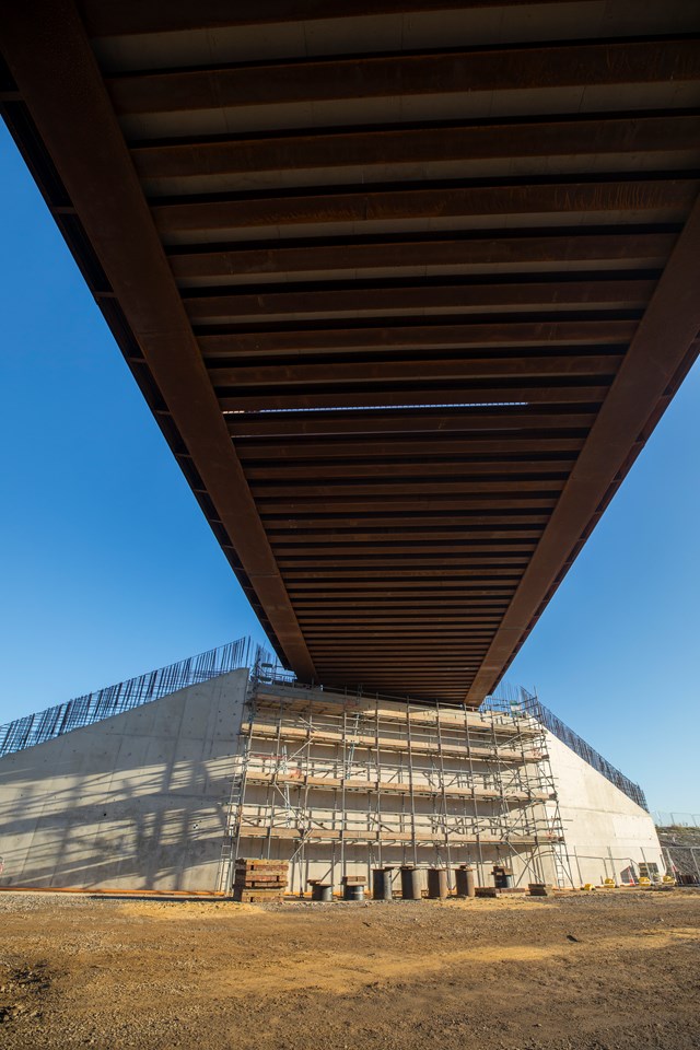 Calvert EWR overbridge from below portrait Dec 2022 50406