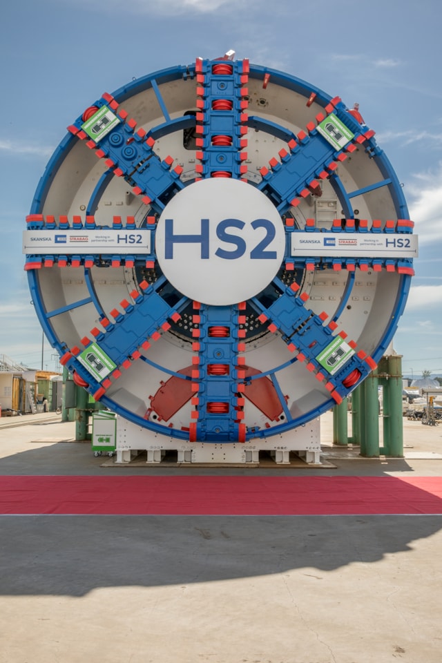 HS2 TBM Madeleine factory acceptance test at Herrenknecht in Germany