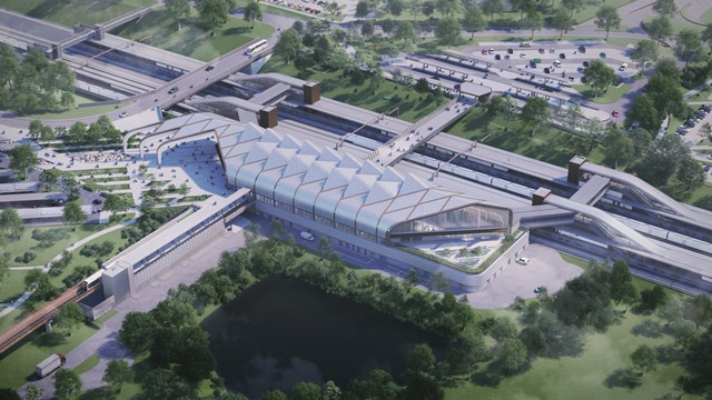 Interchange Station aerial April 2020