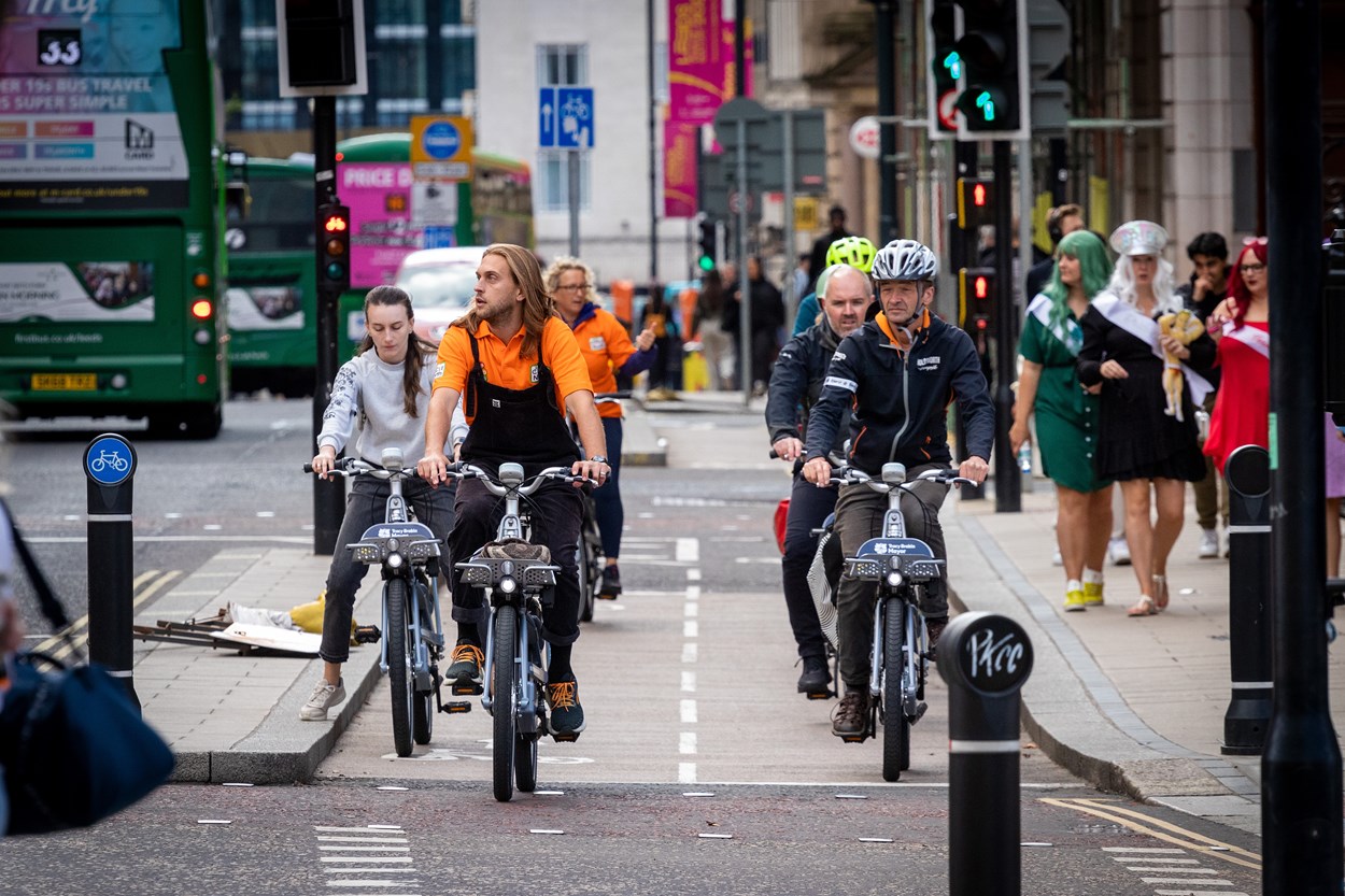 Leeds City Bikes launch event led ride