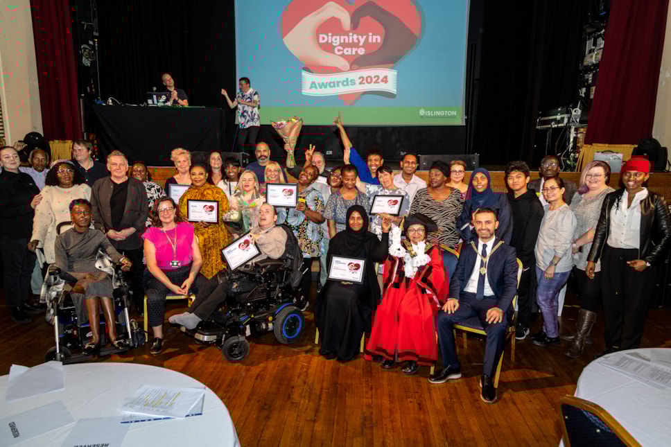 Dignity In Care award-winners celebrate with the Mayor of Islington ...