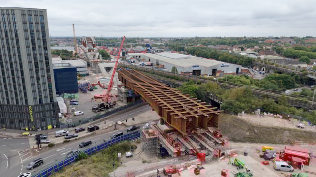 HS2 Lawley Middleway viaduct move completed 4