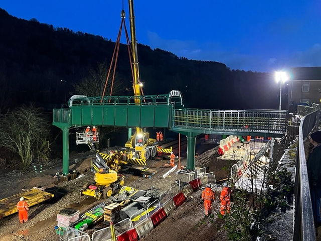 Electrification progress on the South Wales Metro