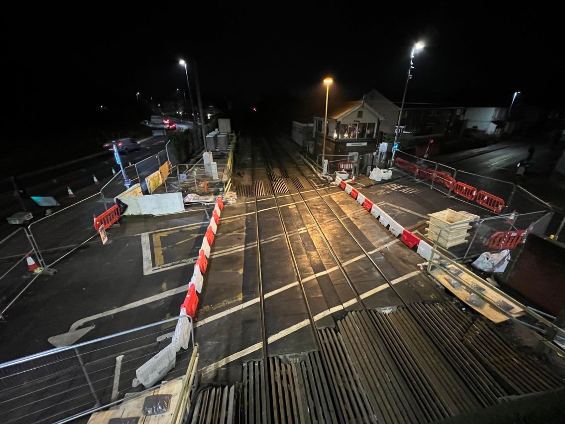 Wokingham level crossing work 2