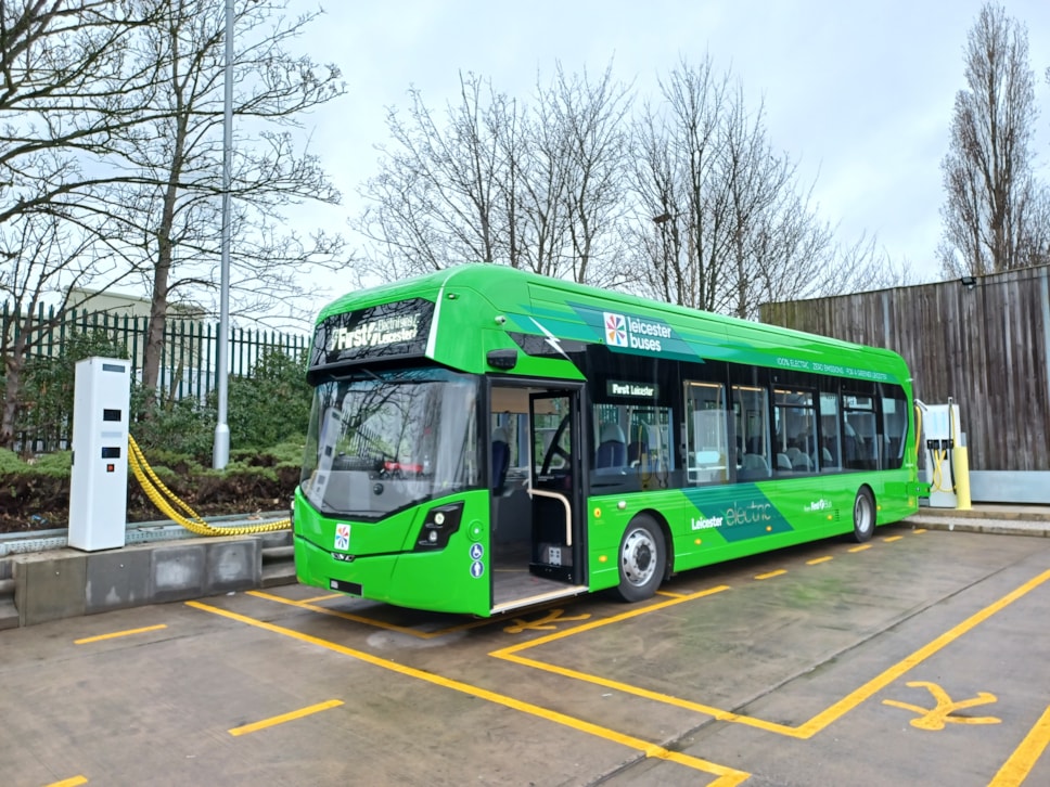 Leicester Electrification - Bus one arrival | First Bus UK News