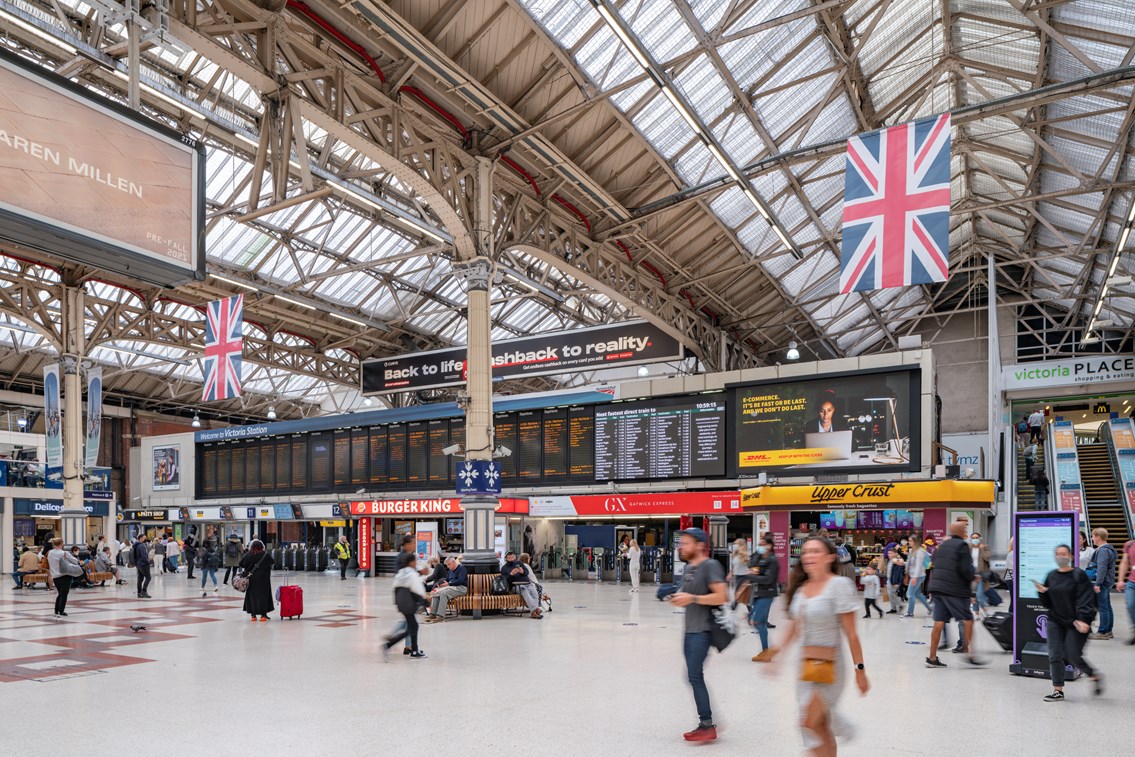 BEFORE images of additional ticket gates serving platforms 8-13. The ...