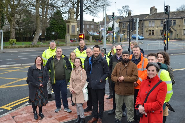 Fink Hill completion Leeds Council officers, WYCA & DFT visit