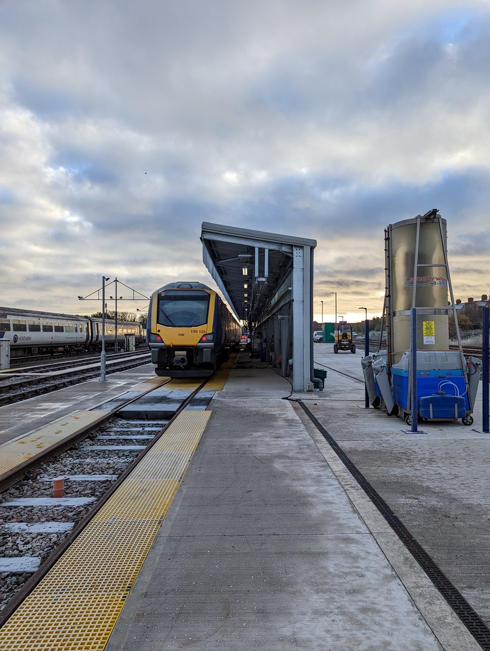 This image shows a train at Barrow sidings (2) | Northern News