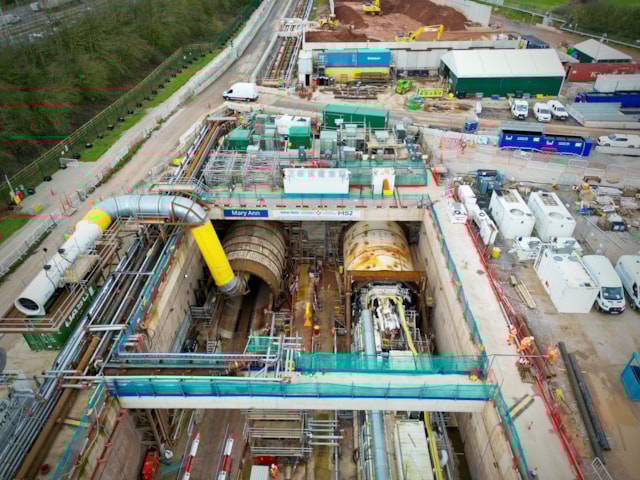 Launch of Elizabeth TBM at Bromford Tunnel east portal