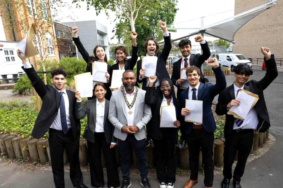 A Level results day 2024 - Deputy Mayor of Islington Cllr Jason Jackson ...