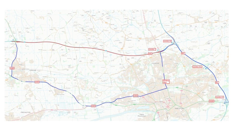 There will be overnight closures of part of the M55 | Lancashire County ...