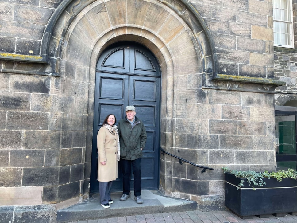 STP visit 2025 - Forres Tolbooth (outside) | Moray Council News