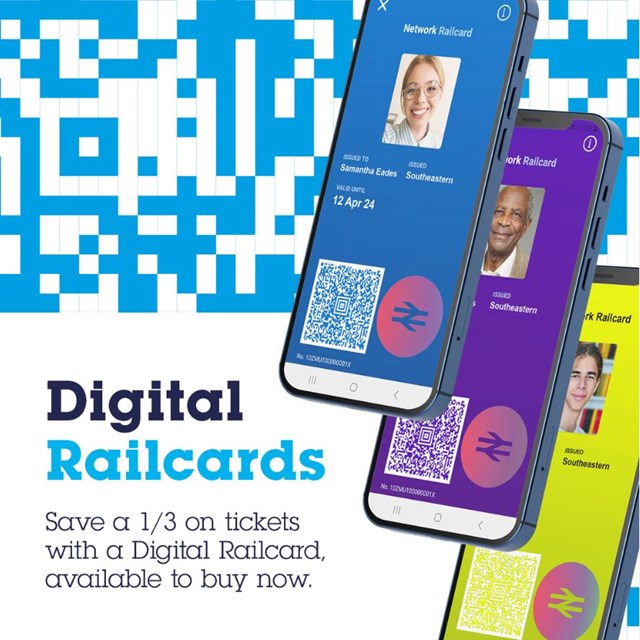 Save time and money with the new digital Railcards from Southeastern