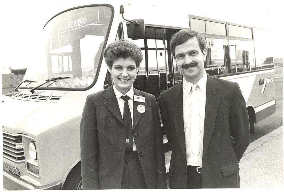 Denise Harrison is her early bus driving days | First Bus UK News