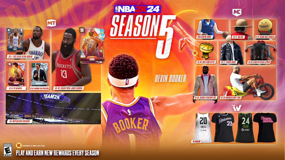 NBA 2K24 Season 5 Infographic | 2K Newsroom