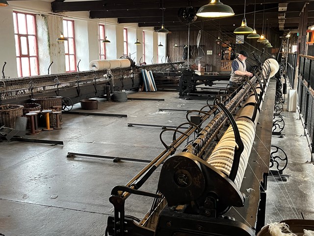 Leeds Industrial Museum's spinning mule
