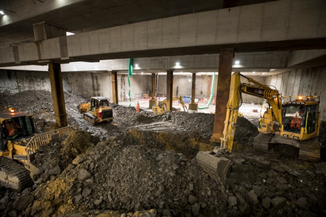 First concrete pour to create bases slab for HS2 tracks at Old Oak ...