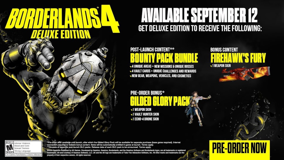 Borderlands 4 Deluxe Edition Contents and Pre-order Incentive | 2K News