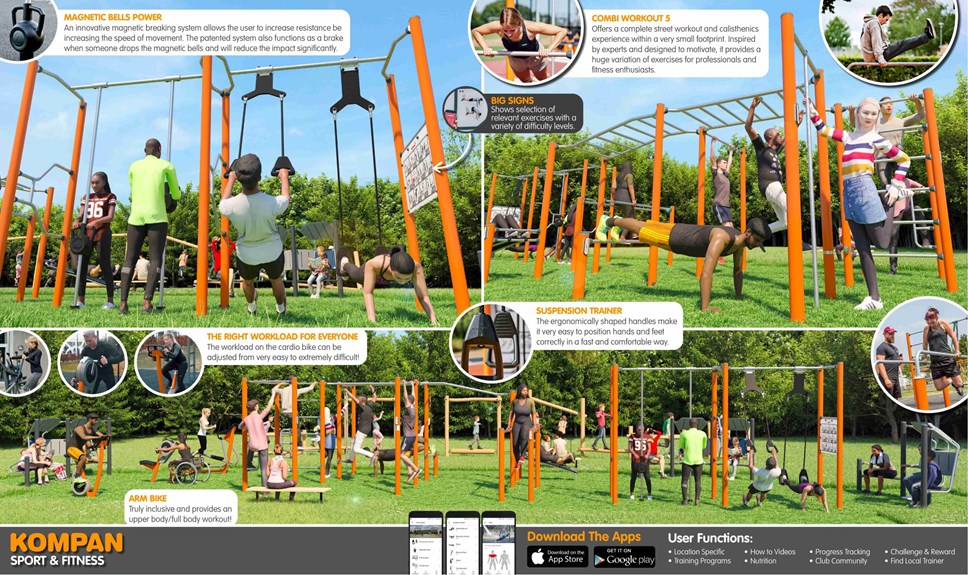 KOMPAN Forres Outdoor Gym 3D Presentation Page 2-3 | Moray Council News