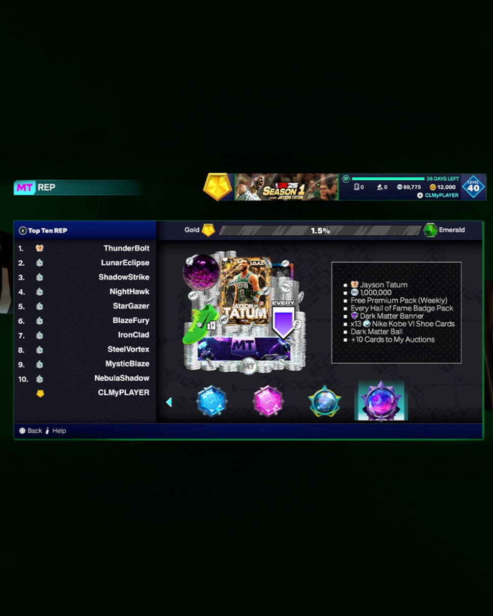 NBA 2K25 MyTEAM REP System Vertical | 2K News