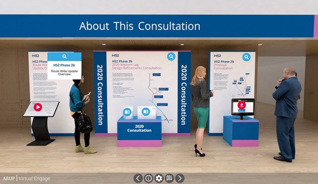 HS2 consultation virtual exhibition room