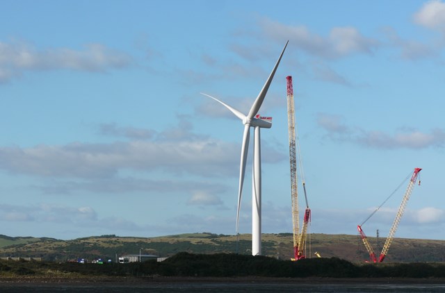 Latest Siemens wind turbine installed at SSE in the UK