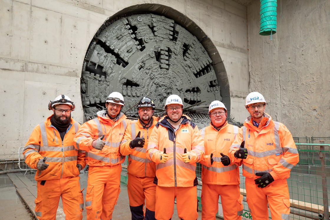 BBV tunnelling team celebrate breakthrough BBV tunnelling team celebrate breakthrough