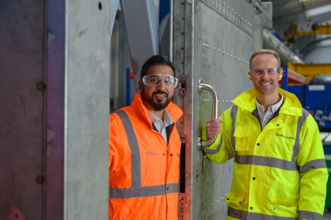 20260412 - Booth Industries MD, Mike Jenkinson (in yellow), and HS2 Ltd ...