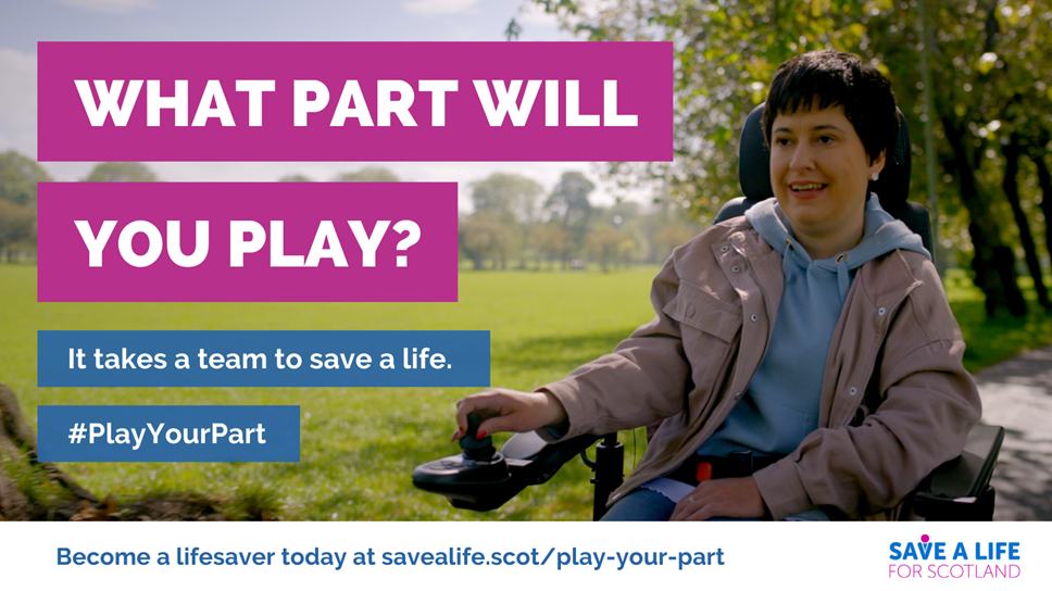Campaign Banner - Save a Life for Scotland - Play Your Part 3 ...