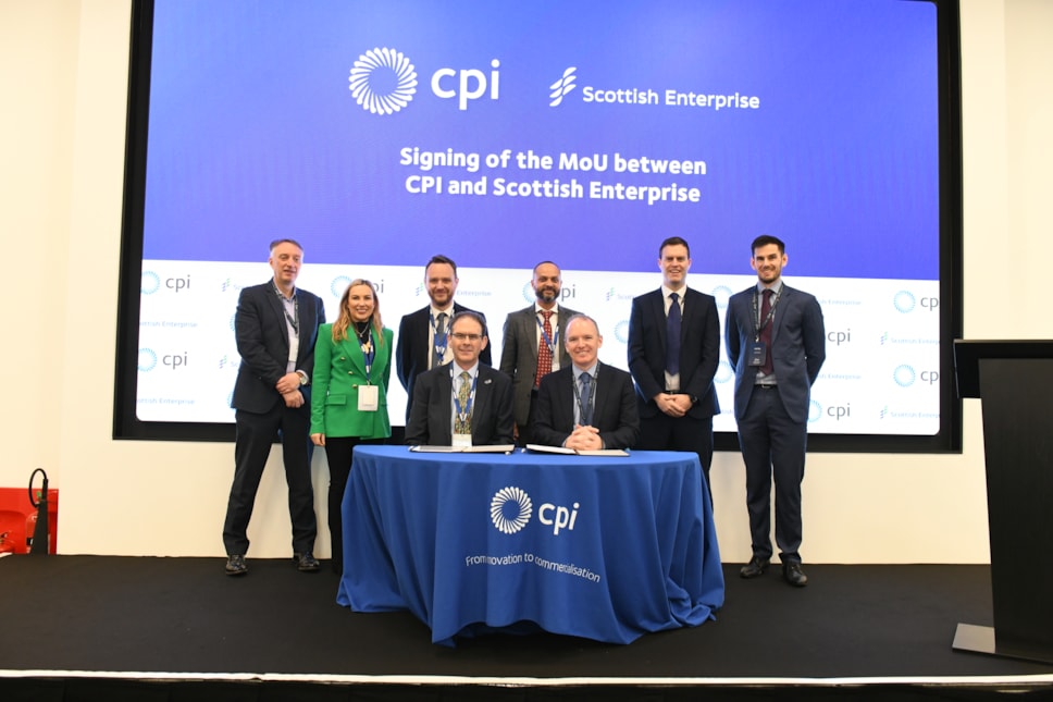 MoU signing with CPI - Team | Scottish Enterprise Newsroom
