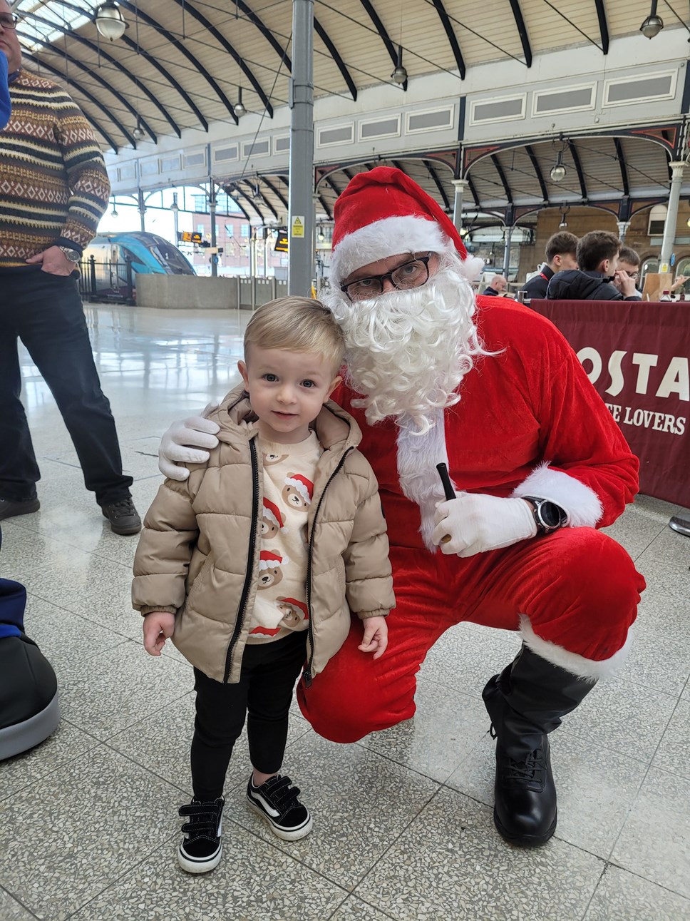 This image shows the santa express along the Northumberland Line (3 ...