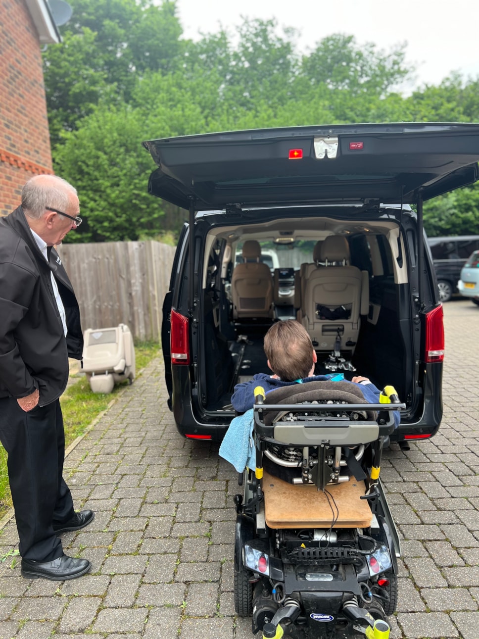 Ross Smith getting into his new WAV | Motability Operations News
