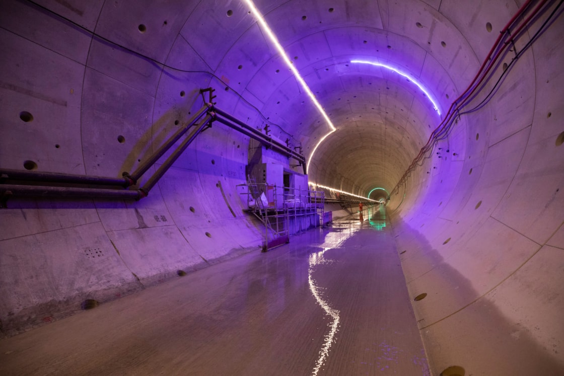 View inside HS2's Chiltern tunnel (October 2024) 3