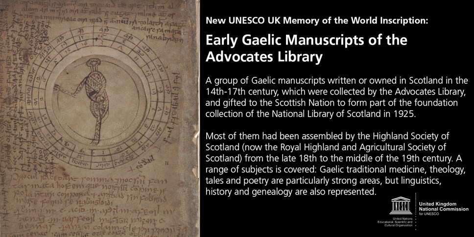 Early Gaelic Manuscripts inscription | National Library of Scotland ...