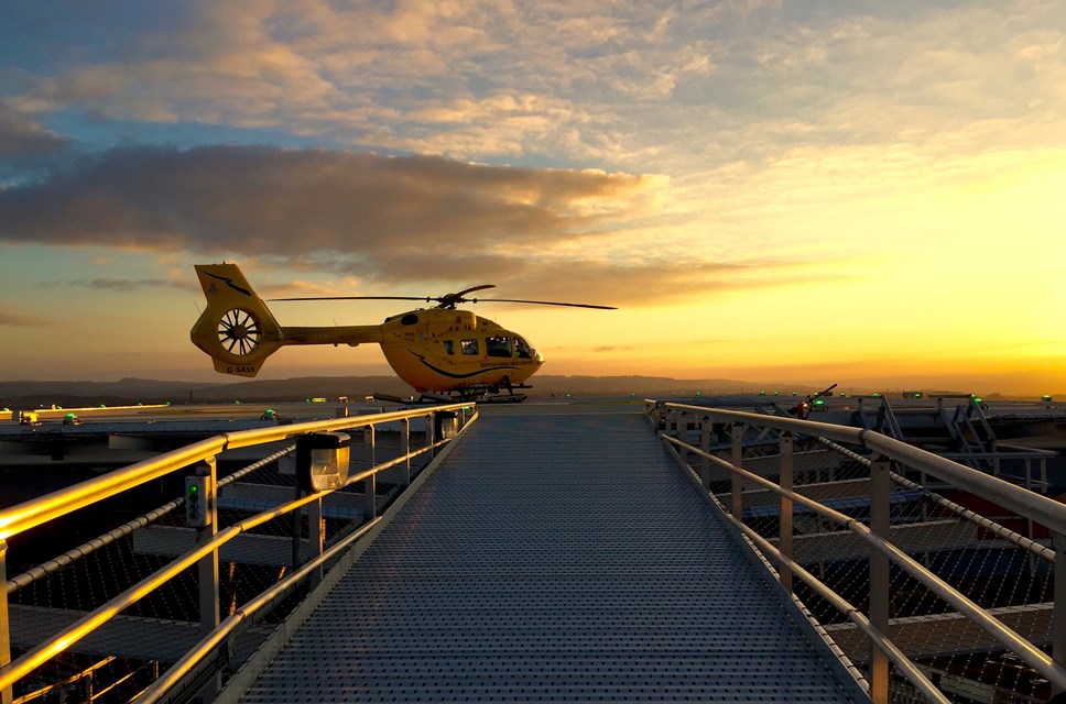 Paul Swinton Helicopter over Bridge | Scottish Ambulance News