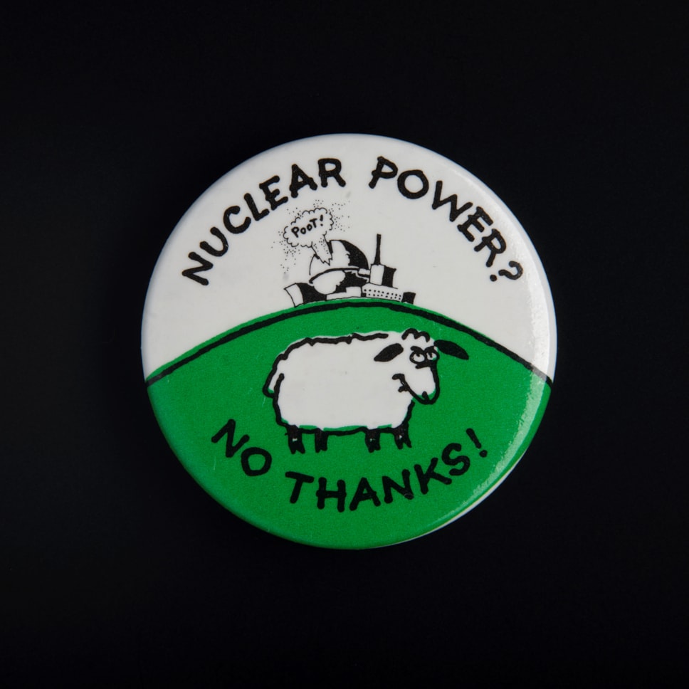 Protest badge, c.1980s Photo © National Museums Scotland (28 ...