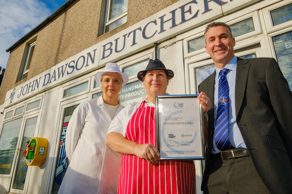 John Dawson butchers Muirkirk Eat Safe | East Ayrshire Council News